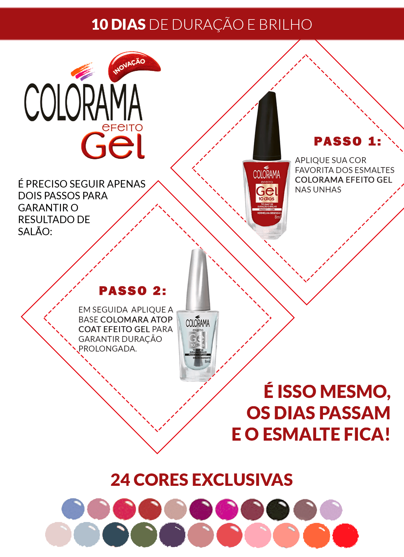 Esmalte Colorama Efeito Gel Mais Que Preto Black - Ikesaki