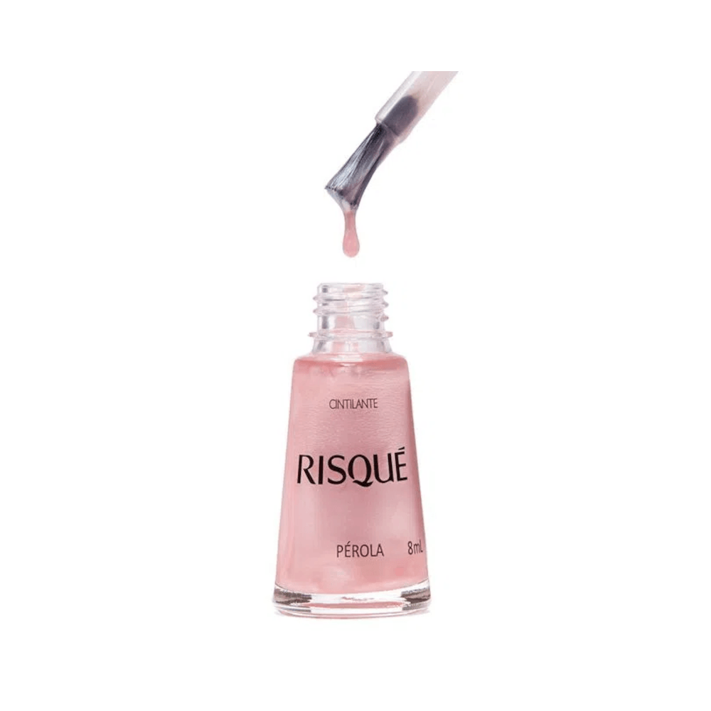 Esmalte Risqué Rosas Cintilantes Pérola - Ikesaki