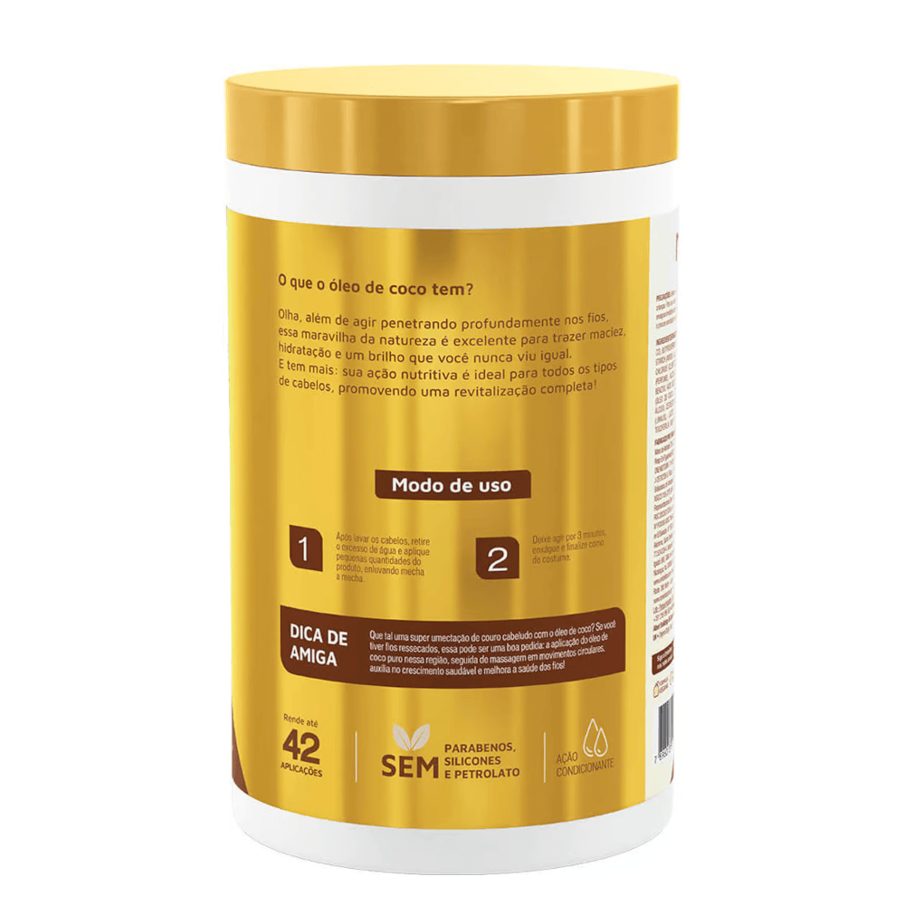 Máscara Capilar Novex Tratamento Óleo de Coco 1000g - Ikesaki