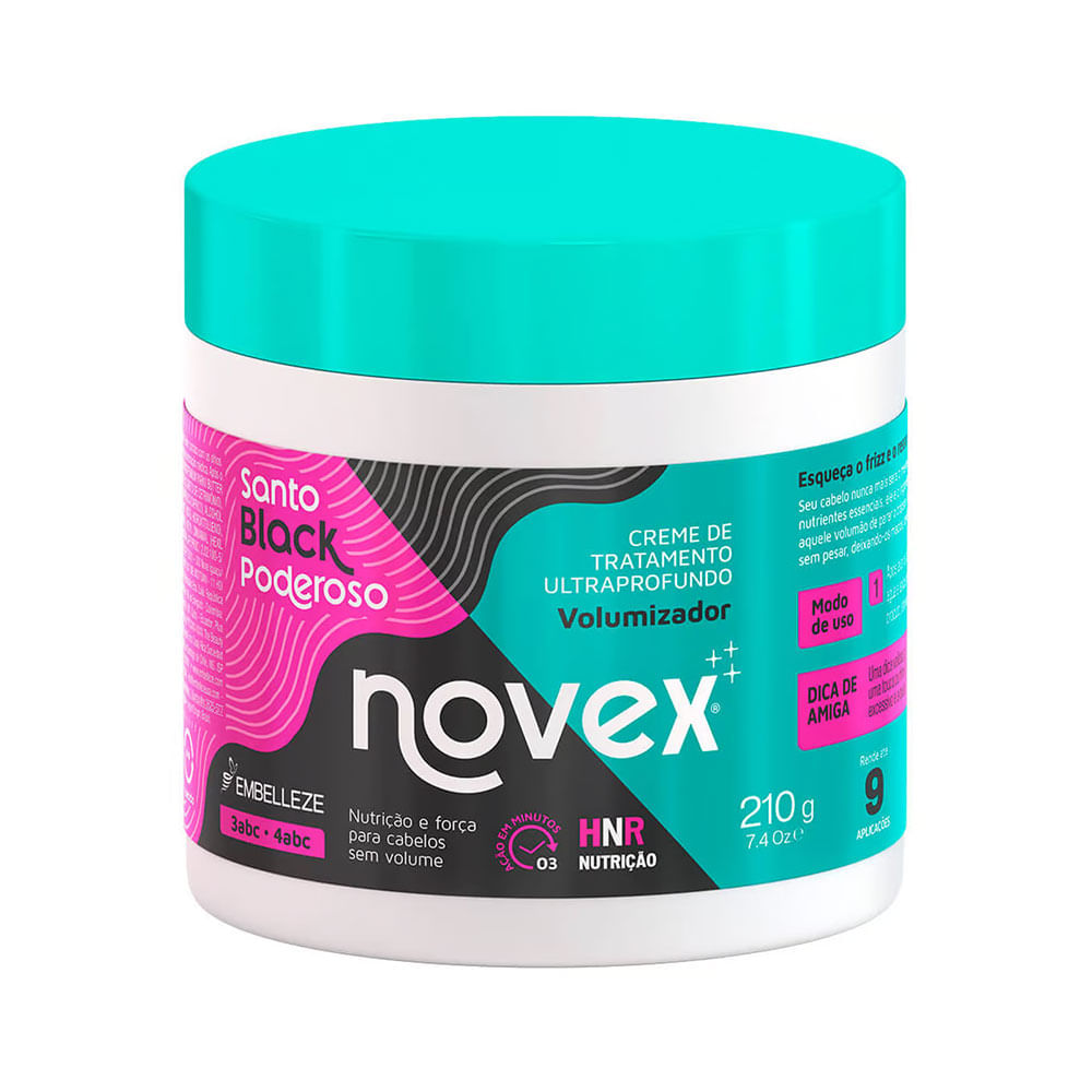 Máscara Capilar Novex Meus Cachos Santo Black 210g - Ikesaki