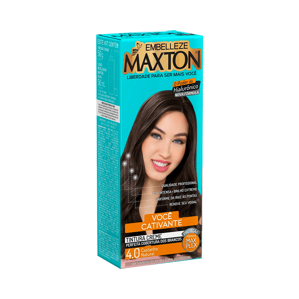 Coloração Maxton Kit 4.0 Castanho Natural - Ikesaki