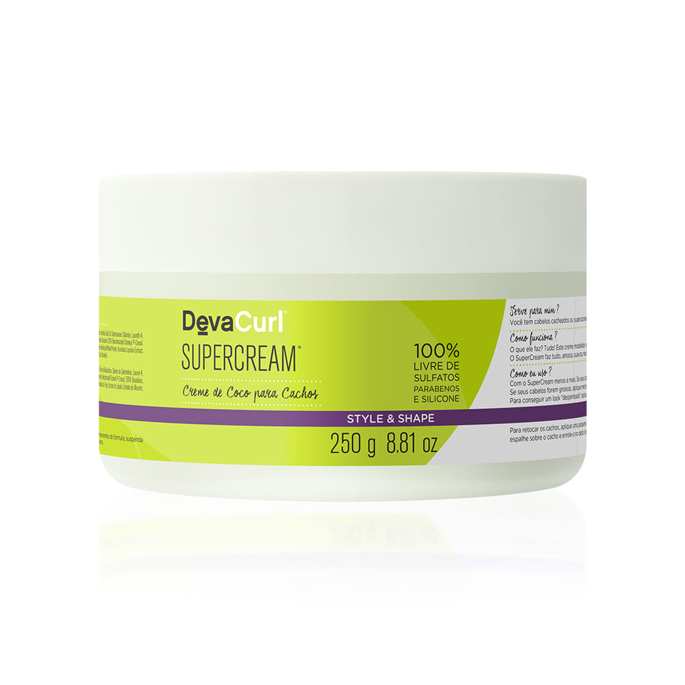 Creme de Pentear Deva Curl SuperCream 250g - Ikesaki