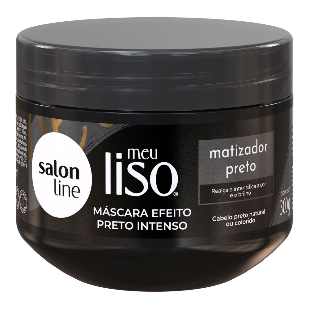Máscara Capilar Matizadora Salon Line Meu Liso Preto - Ikesaki
