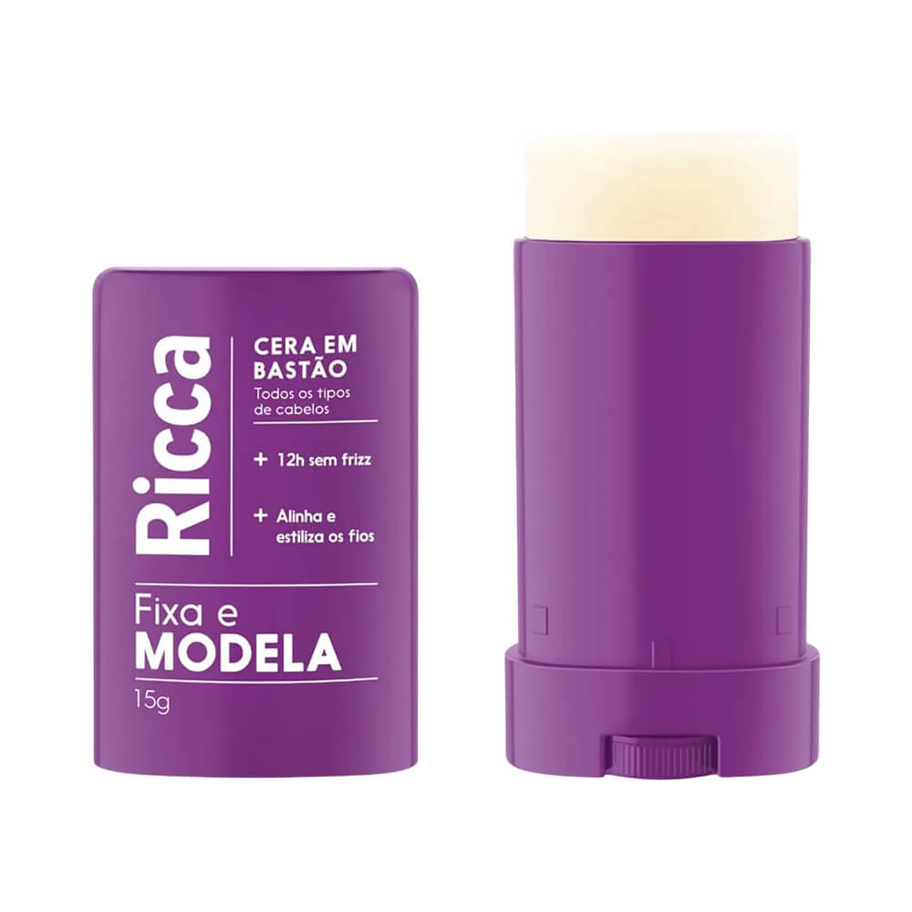 Cera Capilar em Bastão Ricca Fixa e Modela 15g - Ikesaki