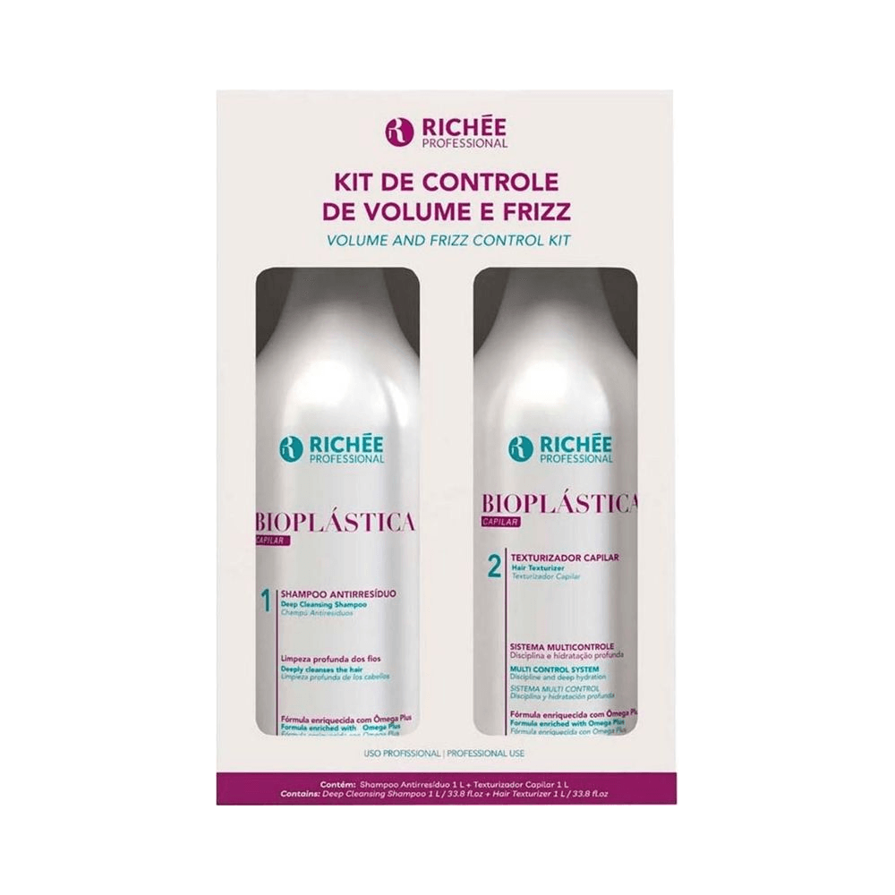 Kit Richée Bioplástica Shampoo + Texturizador 1000ml - Ikesaki