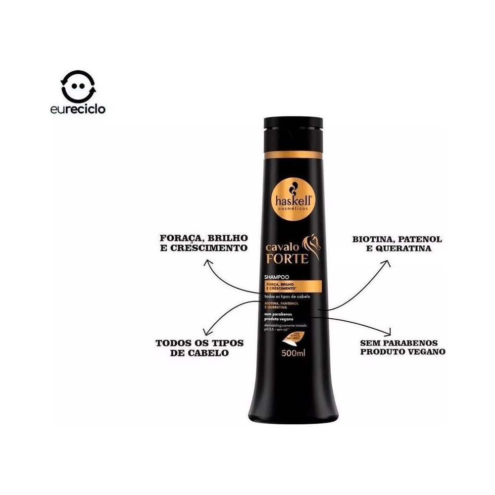 Shampoo Haskell Cavalo Forte 500ml